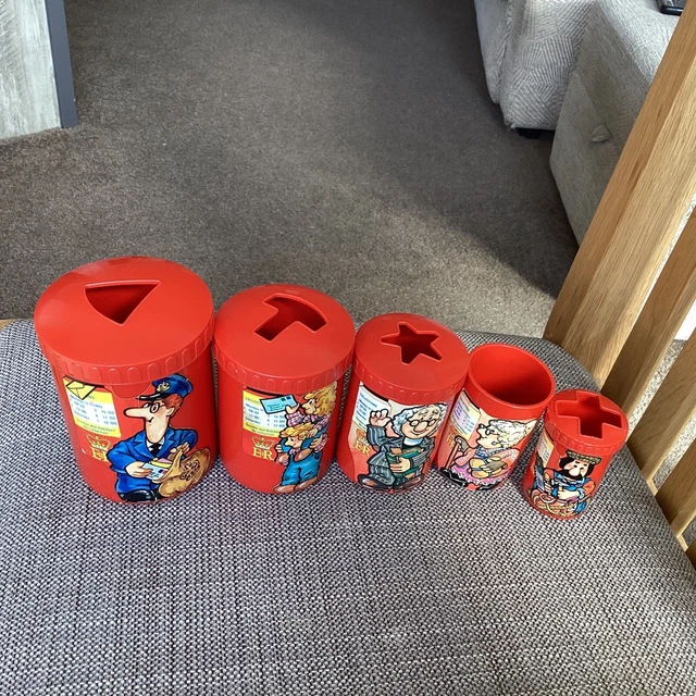 VINTAGE POSTMAN PAT Shape Sorter Post Boxes Toys Childrens INCOMPLETE £ ...