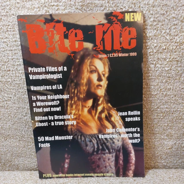 BITE ME ISSUE #1 Winter 1999 Rare Vampire Magazine Jean Rollin £16.99 ...