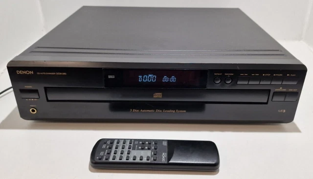 DENON DCM-280 5 Disc CD Player Auto Changer HiFi Stereo ~ Tested ~ W ...