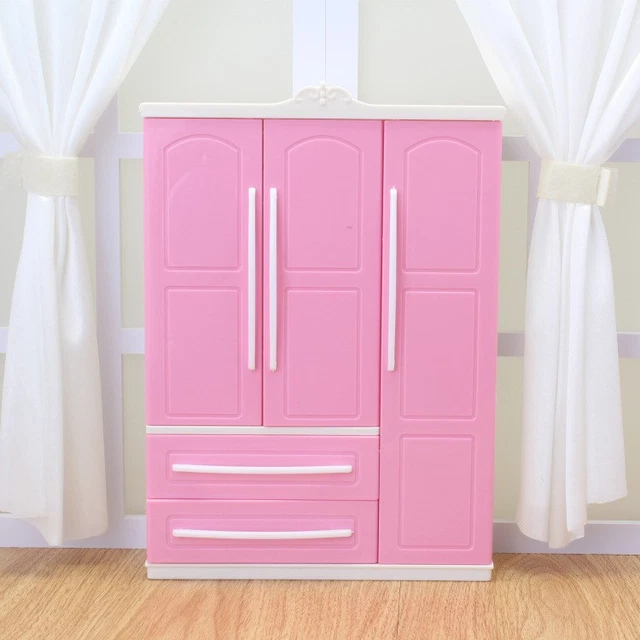 Doll Wardrobe Closet Doll Closet For 17cm Dolls - Wardrobe With ...