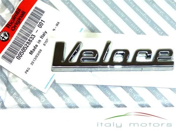 ALFA ROMEO GIULIETTA original Modellzeichen Emblem Schriftzug VELOCE ...