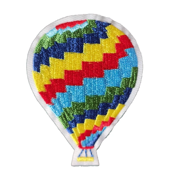 BALLOON IRON ON Sew om Embroidered Patch 8 x 6 cm Motif Patches fancy ...