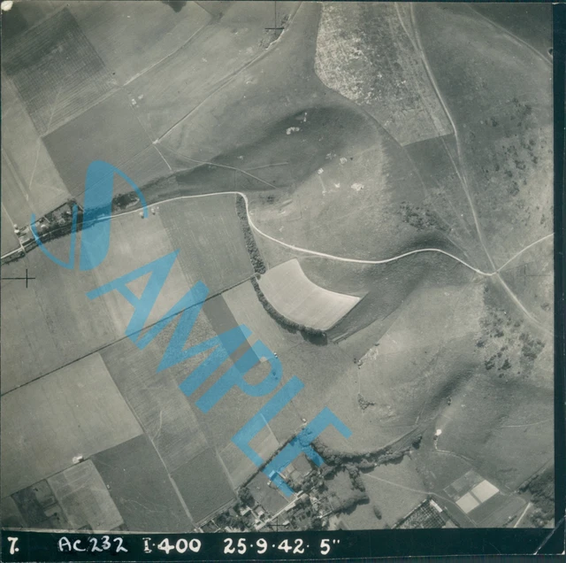 ORIG WW2 PHOTO operation Bodyguard D Day Deception Ariel Shot of Kent ...