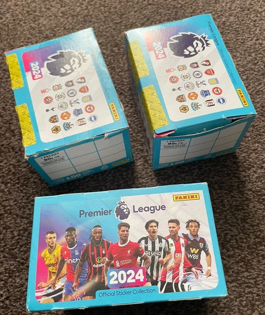 2024 PANINI PREMIER League Sticker Collection 2024 3 Boxes 300 Packets £99.00 - PicClick UK