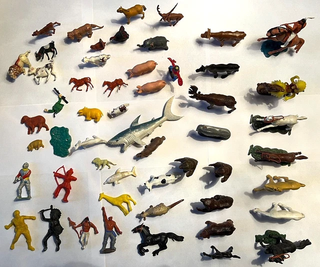 KONVOLUT ALTE BAUERNHOFTIERE Wildtiere Figuren Tiere 70er 80er ? Kunststoff EUR 8,99 - PicClick DE