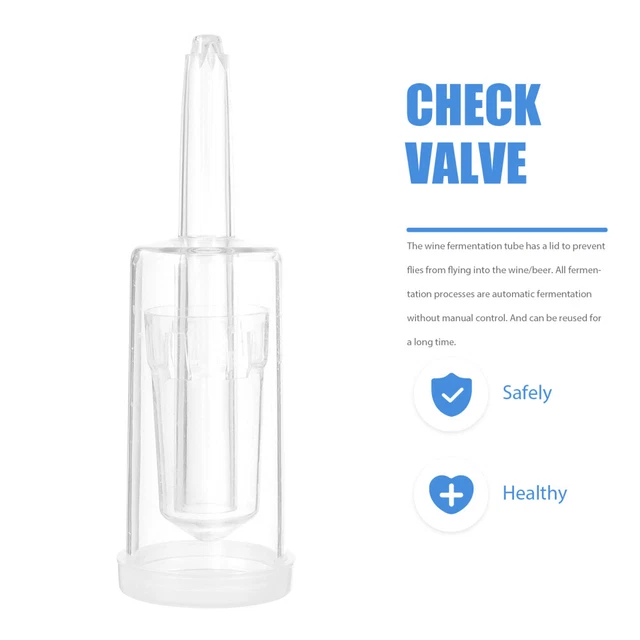 6 PCS BREW One-way Valves Airlocks for Fermenting Craft Exhaust Vent £8 ...