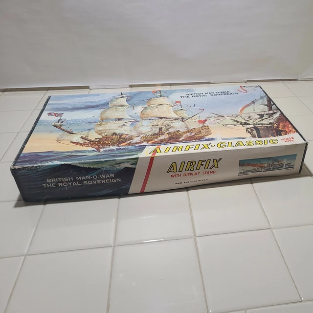 VINTAGE 1963 AIRFIX British Man-O-War Royal Sovereign S1-398 ...