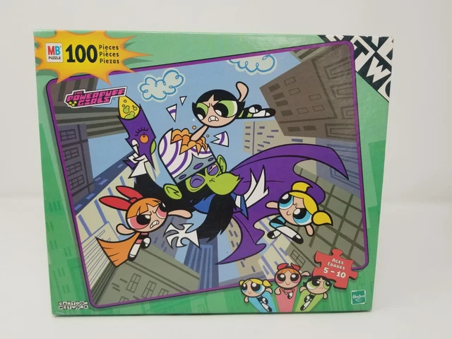 POWERPUFF GIRLS - Cartoon Network - Milton Bradley 100 Pcs. NEW ...