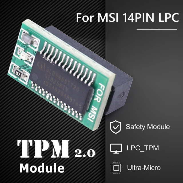 MINI TPM 2.0 Encryption Security Module Replacement Parts (For MSI ...