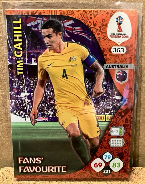 TIM CAHILL AUSTRALIA Panini FIFA World Cup 2018 Adrenalyn XL Card ...