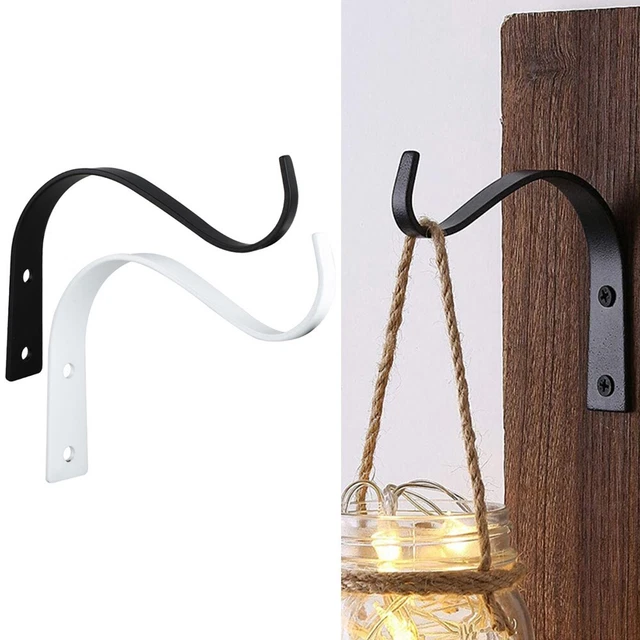 IRON WALL HANGING Bracket Art Plant Holder Hanger Hook Rack Garden DIY ...