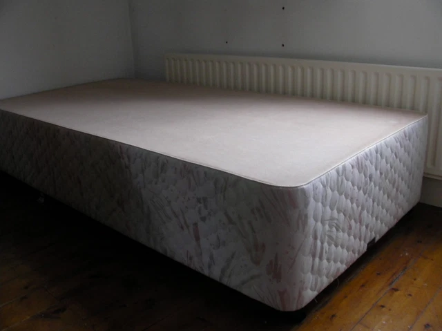 MYER'S HIGH QUALITY Single Bed Base Divan 3ft Cream Pattern comfort ...