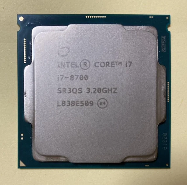 OPERATION CONFIRMED INTEL Cpu Core I7 8700 £325.36 - PicClick UK