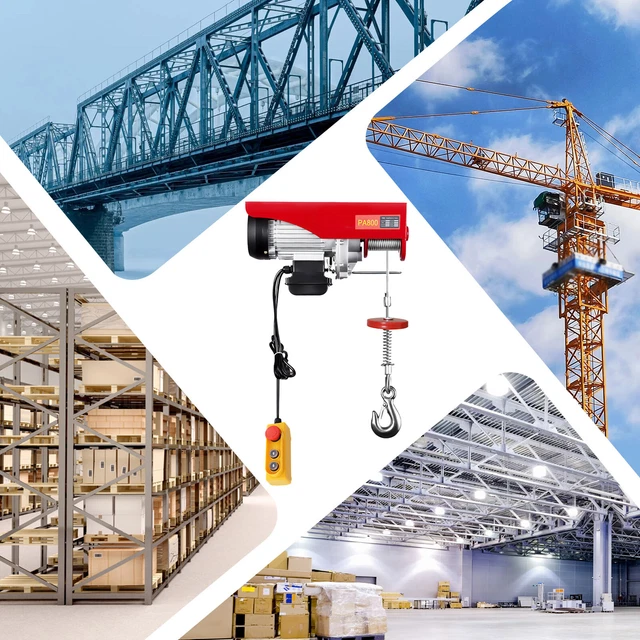 800KG VERRICELLO ELETTRICO PONTEGGIO PARANCO VERRICELLO GRU OFFICINA ...
