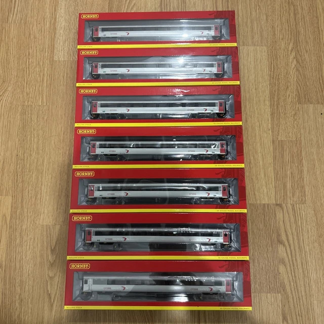 HORNBY XC CROSS Country HST MK3 Sliding Door Full Set Mint Boxed £208. ...