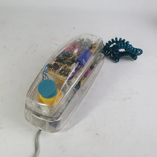 MYBELLE SPOTLIGHT 753 Vintage Transparent clear, Landline Phone 80s/90s ...