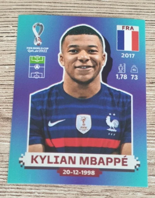 PANINI WM 2022 Qatar Sticker # FRA19 Kylian Mbappe Frankreich EUR 3,00 ... PANINI WM 2022 Qatar Sticker # FRA19 Kylian Mbappe Frankreich EUR 3,00 ...