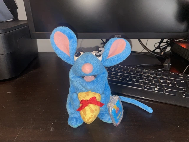 TUTTER MOUSE BEAR In The Big Blue House Holding Cheese - Jim Henson ...
