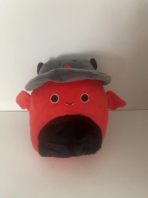 SQUISHMALLOWS DANTE PLUSH Soft Toy Red Devil With Bucket Hat Halloween ...
