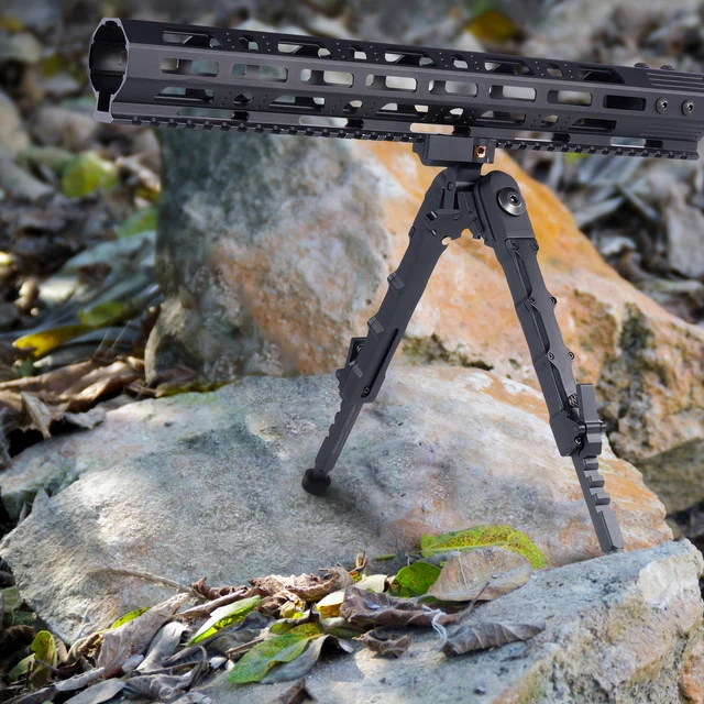 HUNTING 7.5&-9& ADJUSTABLE Spring Tactical Aluminum Rifle Bipod for ...