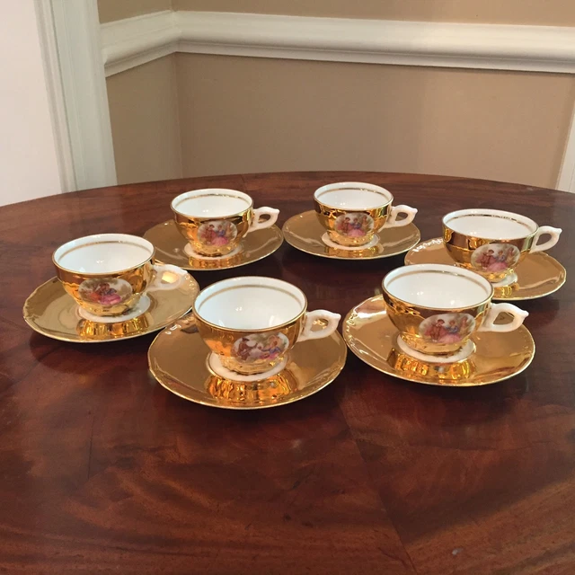 FOREIGN 21 GOLD 24 k Tea/Coffee Set 12 pieces £48.06 - PicClick UK