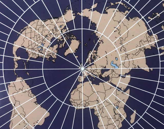 GREAT CIRCLE DX Map - Chart A4 Poster Amateur / Ham / CB Radio UK ...
