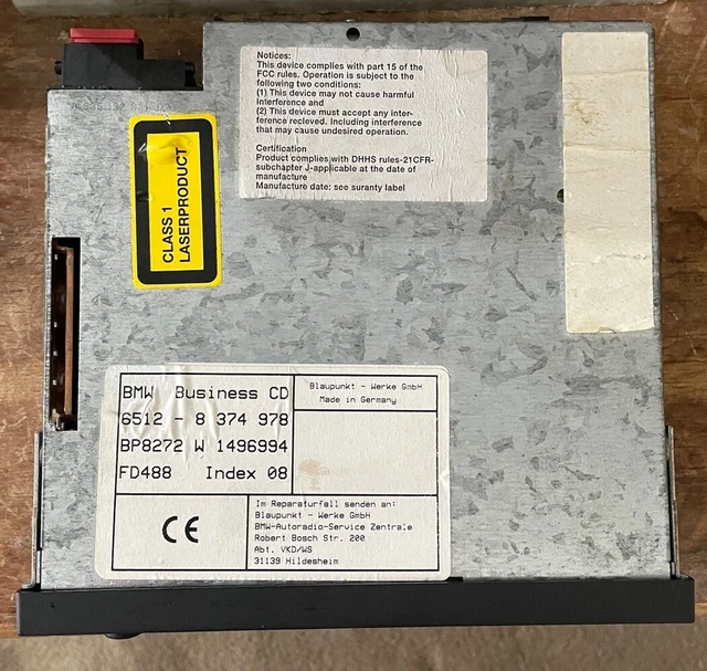 BMW BUSINESS CD Player Radio CD43, Head Unit, Fits E36 E34 E32 E31 E30 ...