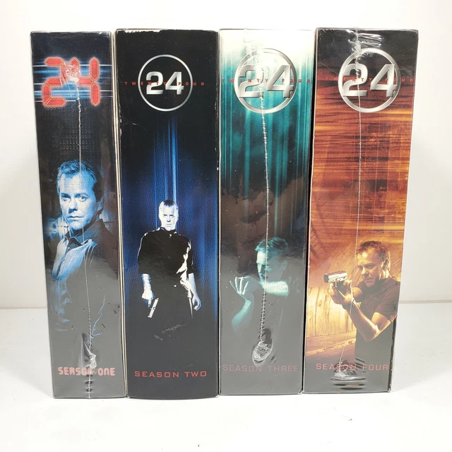 24 TWENTY-FOUR TV Series Kiefer Sutherland Complete Seasons 1-4 DVD ...
