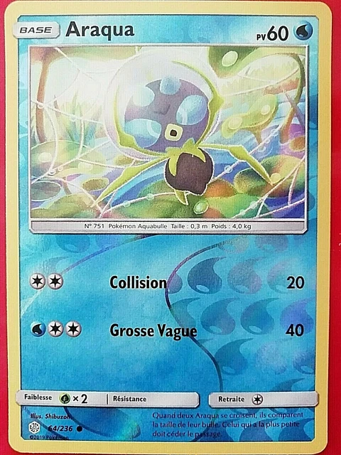 POKEMON CARTE ARAQUA Holoreverse 60 Pv Neuve EUR 1,90 - PicClick FR