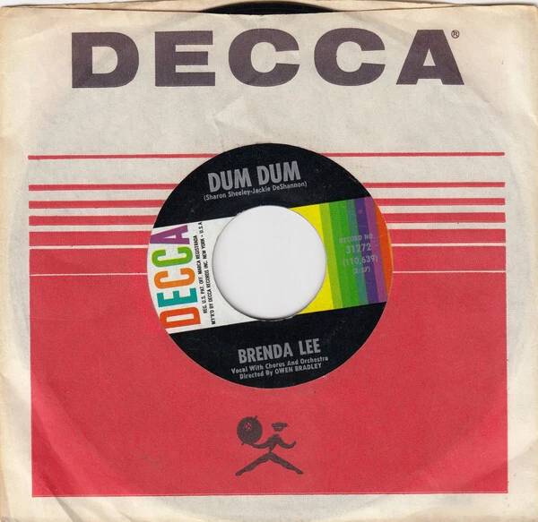 BRENDA LEE - Dum Dum / Eventually (7", Single, Pin) EUR 18,83 - PicClick FR