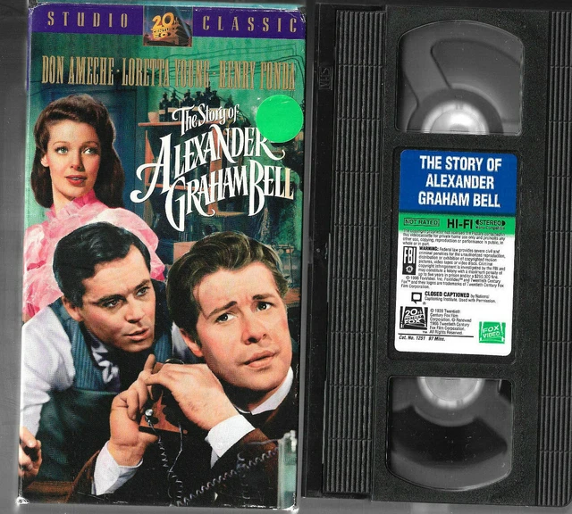THE STORY OF Alexander Graham Bell Vhs 1939 Don Ameche Loretta Young £ ...