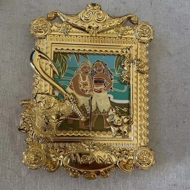 DISNEY MOANA GOLD Frame Jumbo Fantasy Pin LE 35. HTF £482.22 - PicClick UK