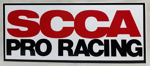 VINTAGE SCCA PRO Racing 3.5” x 8” Decal Sticker Original NEW $15.00 ...