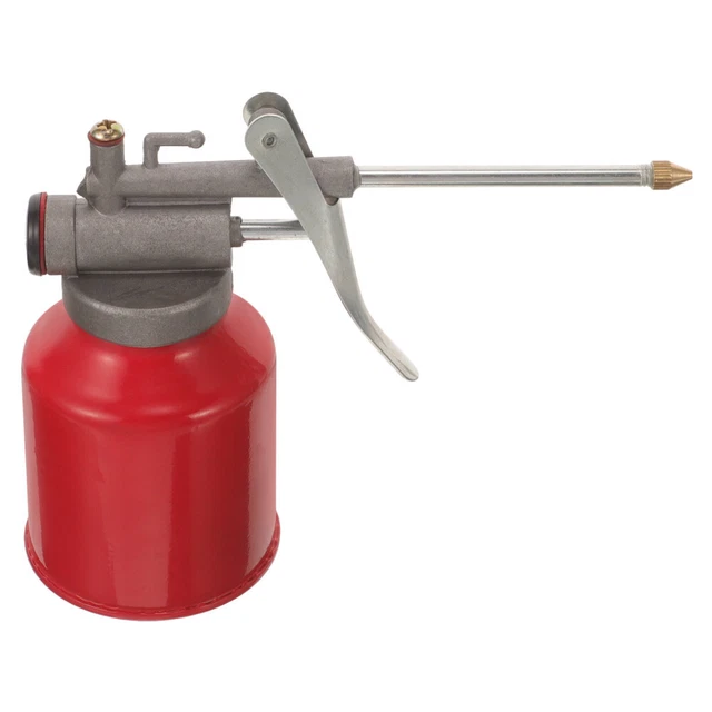 Oil Can Pump Oiler Oil Can Pump, Oil Jug, Manual Oil Can Iron Red Lever ...