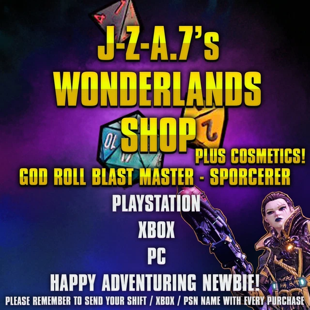PS/XBOX/PC TINY TINA'S Wonderlands BLAST MASTER ASCENDED BUILD ...