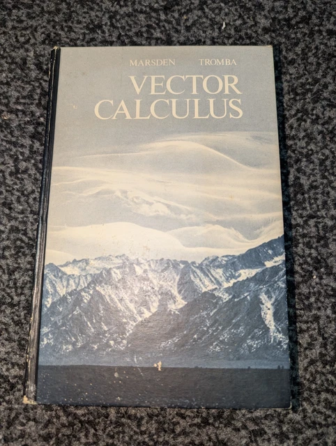 VECTOR CALCULUS - Jerrold E. Marsden and Anthony J. Tromba £3.84 - PicClick UK