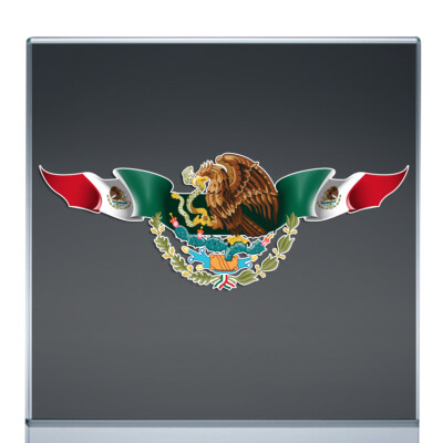 MEXICO MAP EAGLE Republica Mexicana Bandera Flag Sticker Decal Calcomania Truck EUR 6,74 ...