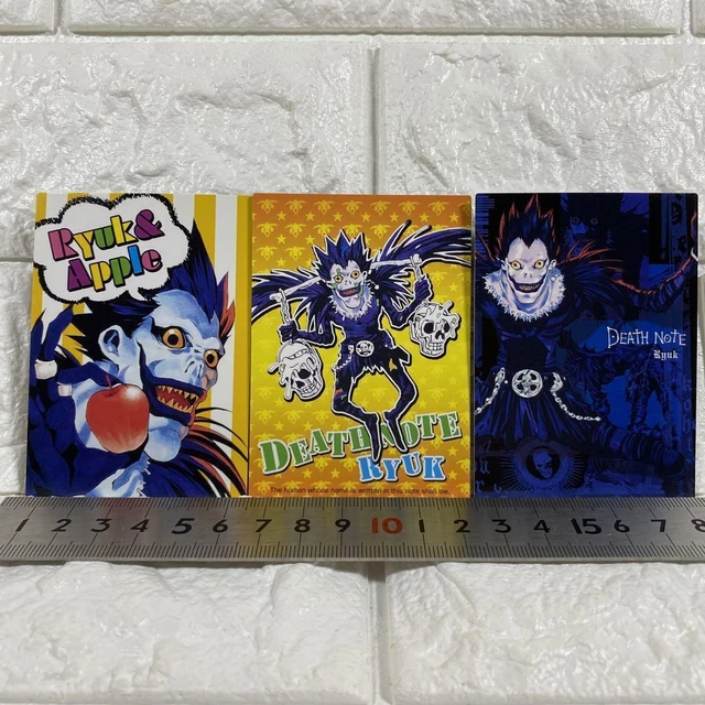 DEATH NOTE TRADING Cards Vol.1 Ryuk set da 3 pezzi Personaggio anime ...