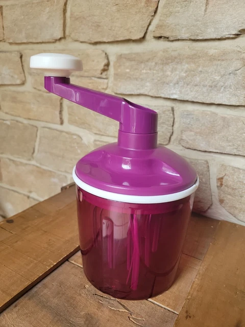 TUPPERWARE SPEEDY CHEF Violet Aubergine Batteur Manuel Chantilly ...