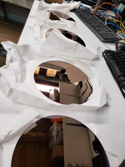 4 PC LOT Silicon 200mm 8" Semiconductor Wafers Lithography Testing ...