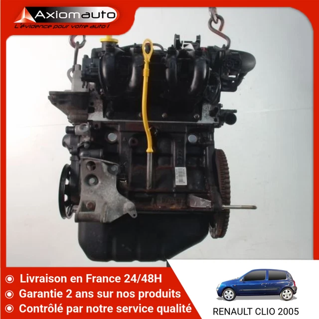 🇫🇷 MOTEUR ESSENCE RENAULT CLIO II Phase 2 2001-2006 1.2 (BB0A, BB0F ...