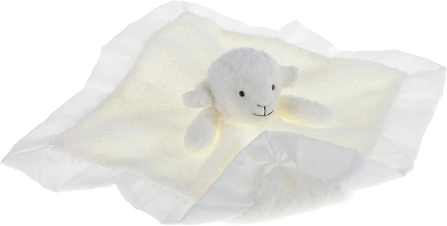 STUFFED ANIMALS SOFT Security Blanket White Lamb Infant Nursery ...