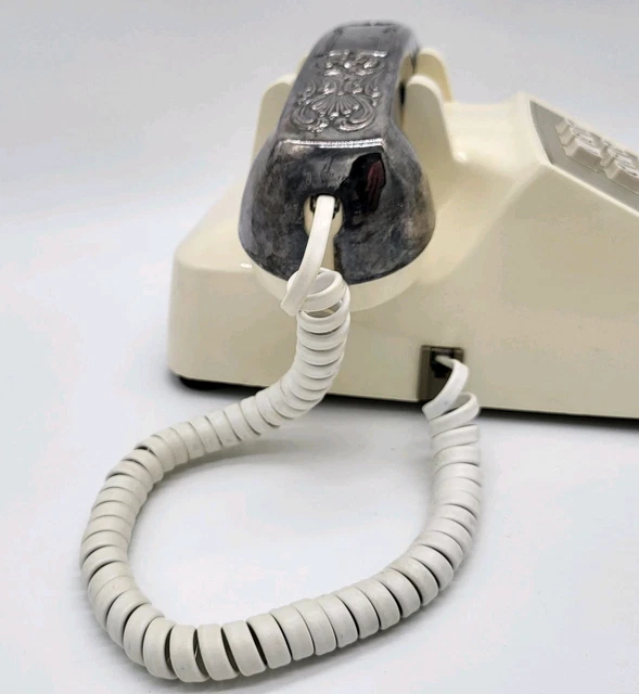 WESTERN ELECTRIC PUSH Button Phone Cream Gorham Silver Plate Receiver ...