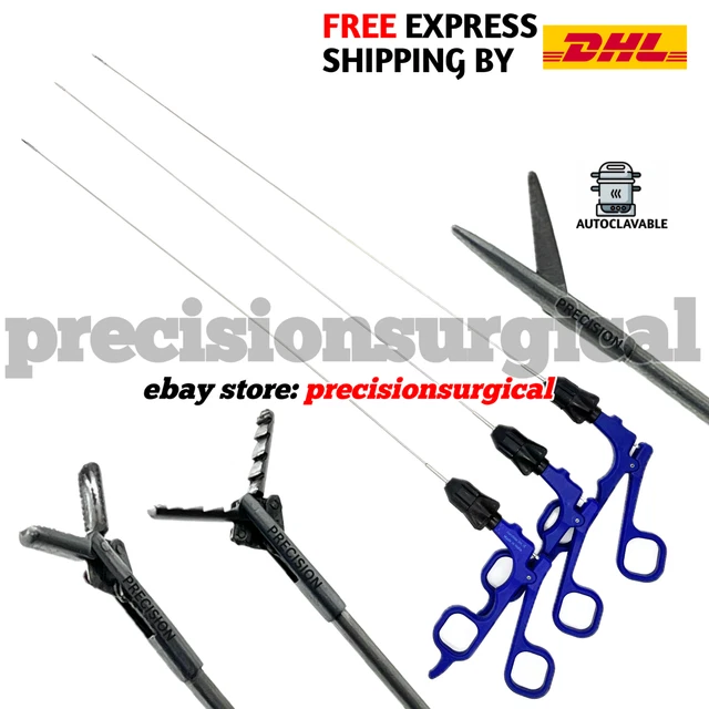 HYSTEROSCOPY SEMI RIGID GRASPERS SCISSOR ALLIGATOR FORCEP SET 4Fr 450mm ...