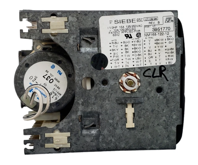 OEM WHIRLPOOL WASHER Timer Assembly 3951770 **Same Day Ship & 60 Days ...