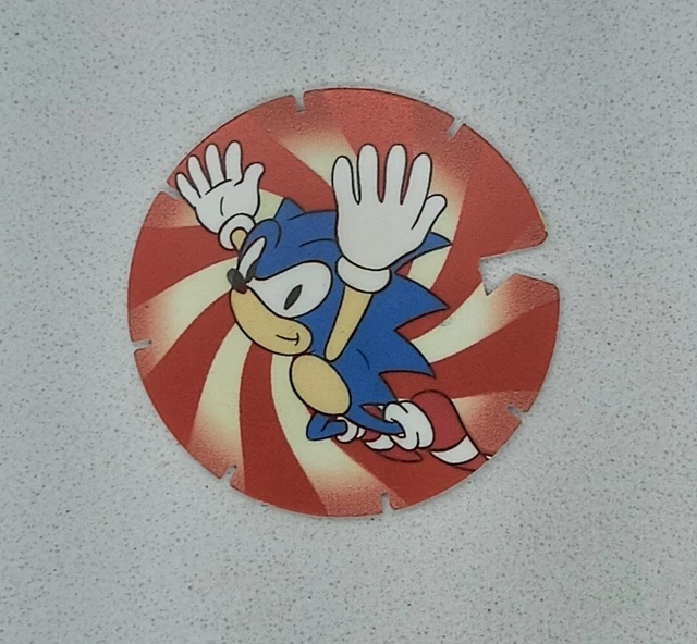 POG VOLANT SONIC 12 BN TROC'S Pogs Kini Kinis Slammers Caps Flip Tazos ...