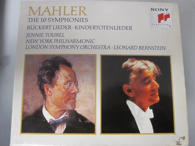 GUSTAV MAHLER The 10 Symphonies Leonard Bernstein 12 CD Boxset Sony Classic. EUR 24,99 - PicClick DE