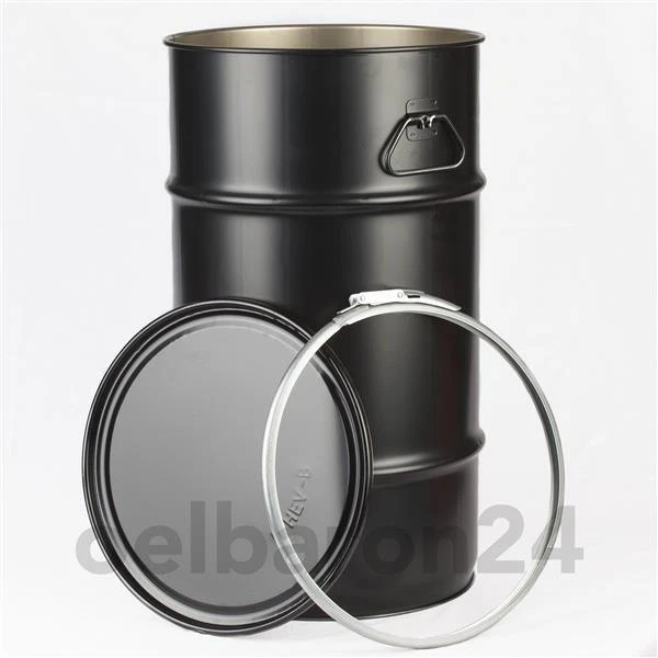 60 L BLECHFASS Stahlfass Fass Ölfass Metallfass Tonne Hobbock ...