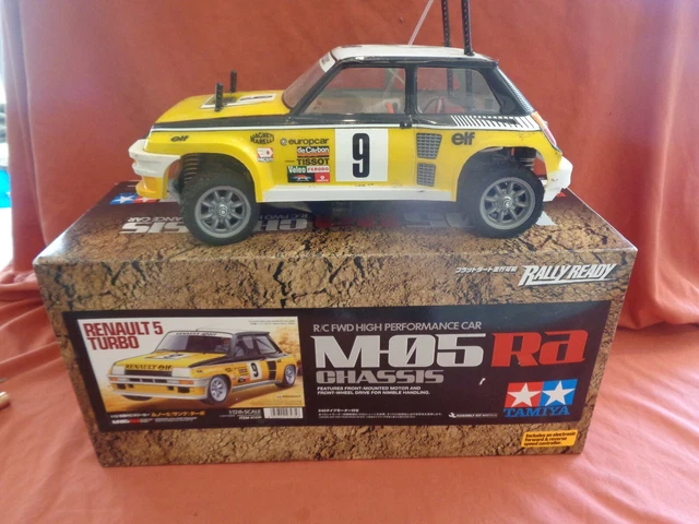 TAMIYA RADIO CONTROLLED Renault 5 Turbo. Ready built on M-05 Chassis ...
