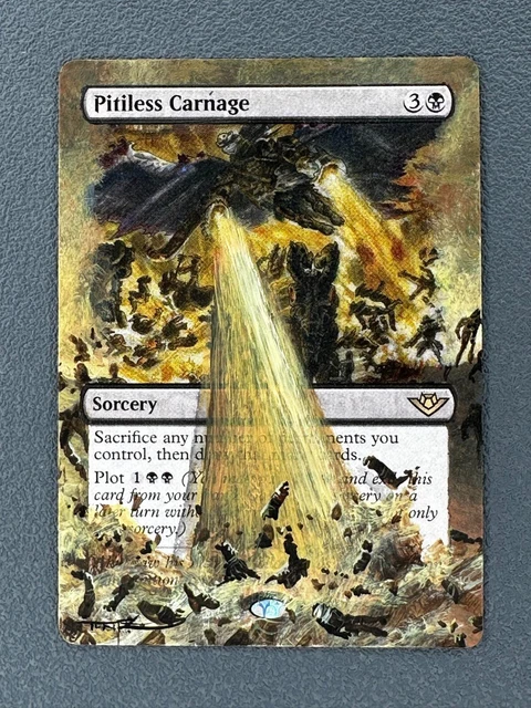 PITILESS CARNAGE MTG Outlaws of Thunder Junction dipinto a mano arte ...